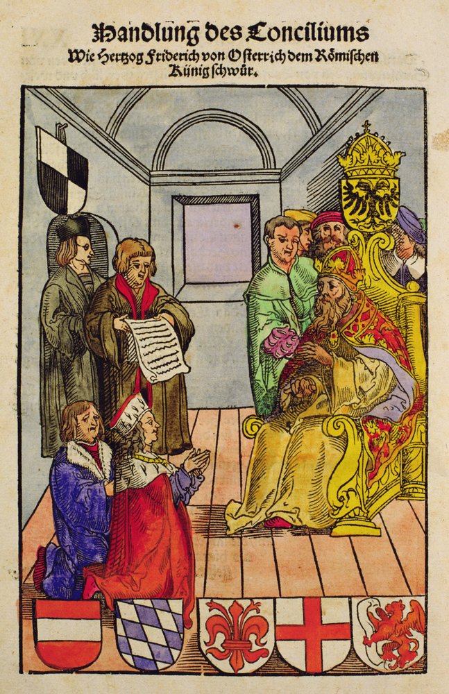 Frederick IV, Duke of Austria, Declaring His Fealty to the Emperor at the Council of Constance ...